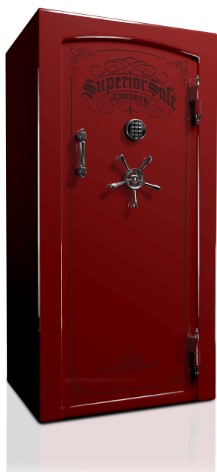 Superior Master 25 Crimson Gun Safe with Black Logo | Northeast Safes